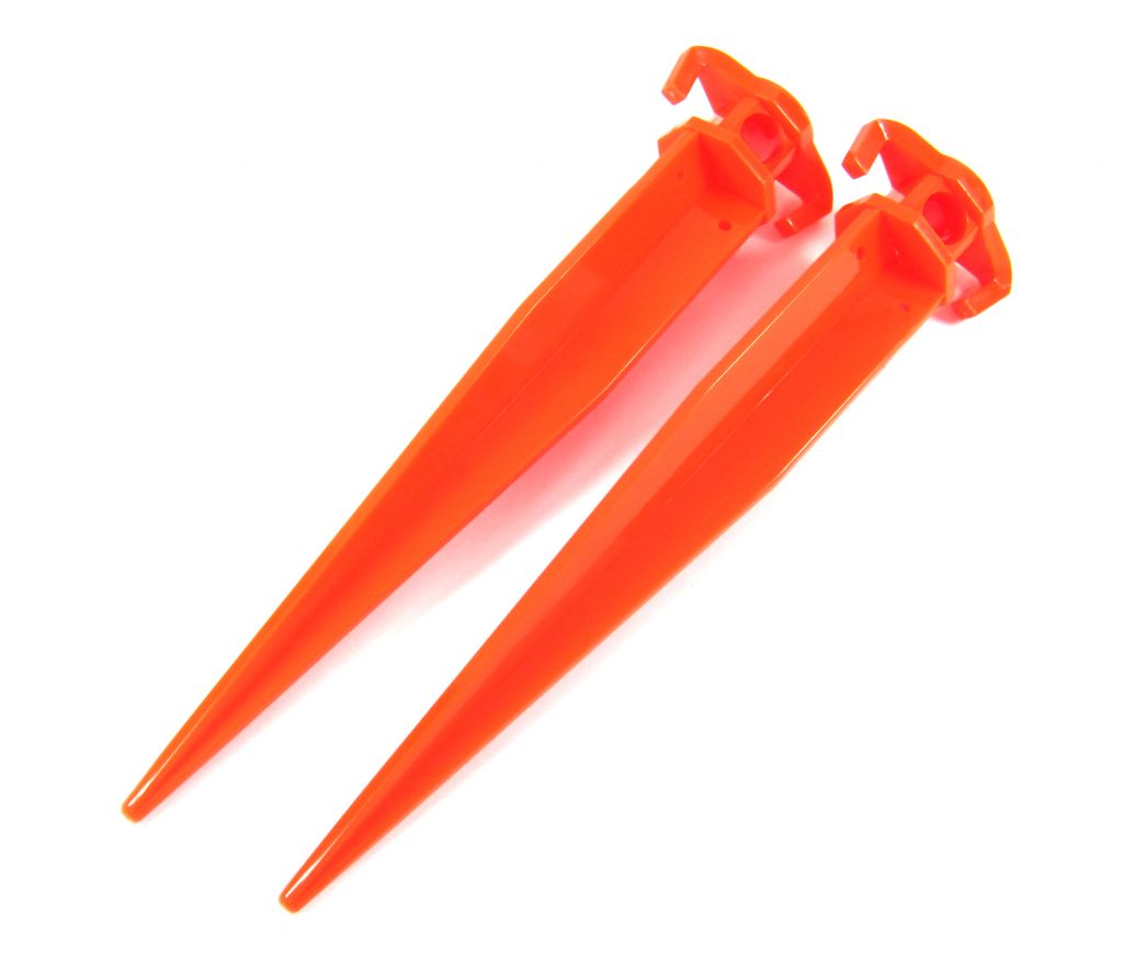 Elitexion 11” Ground Stake Stick – Orange – Pack of 2 | Elitexion